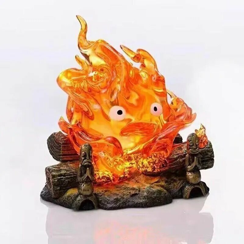 Набор фигурок Хаяо Миядзаки Howl's Moving Castle, Ходячий замок/Calcifer/Будет сиять