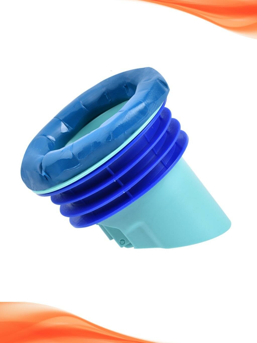 Уплотнительное кольцо для унитаза с обратным клапаном, Синяя печать