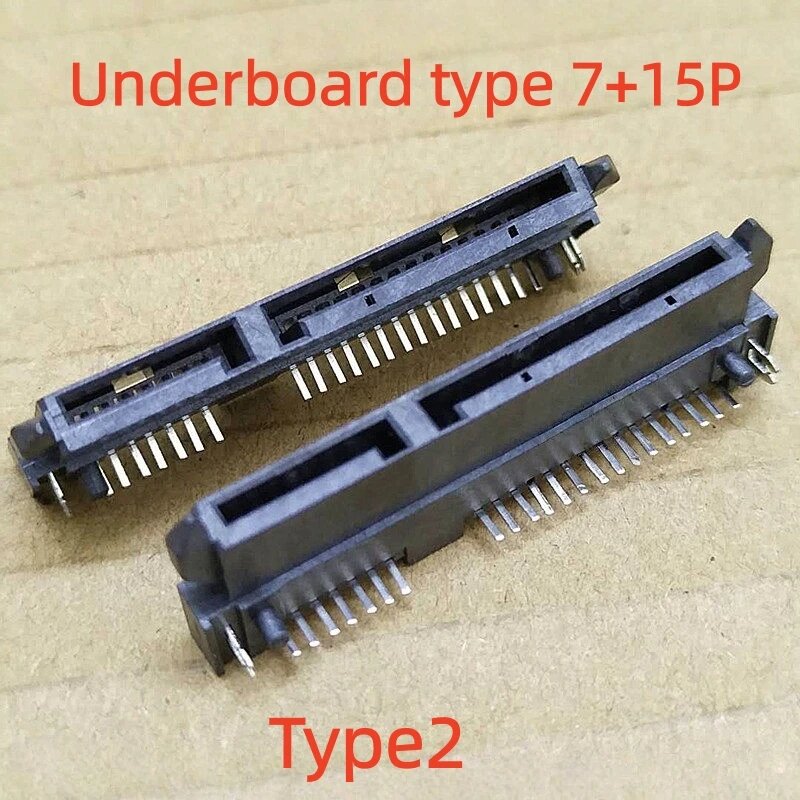 Разъемы SATA 7+15P 90 градусов