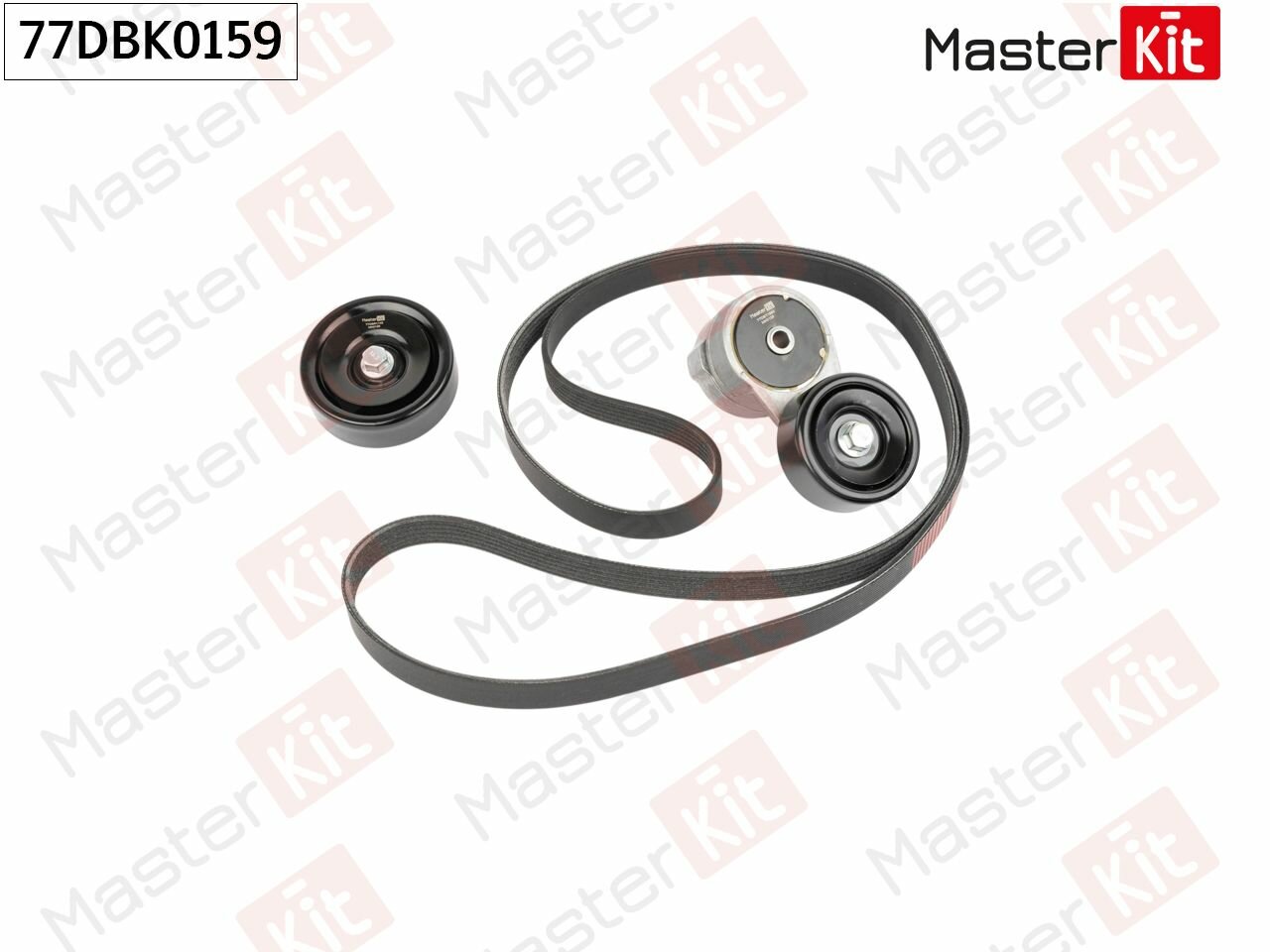 Комплект ремня приводного Hyundai Solaris, IRB 10-Kia Rio IIIUB 10- MasterKit 77DBK0159