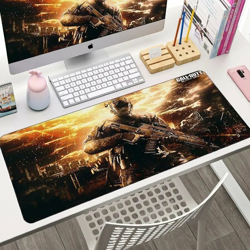 Call Of Duty Коврик для мыши, XXL, бежевый, коралловый