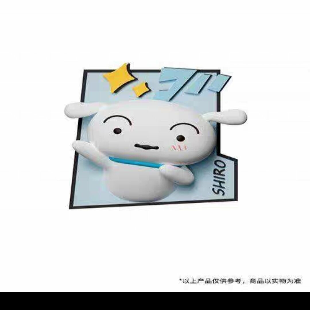 Официальные магниты на холодильник из серии комиксов Крейон Шин-чан, слепые коробки, 3D магнитные аниме-товары, милый маленький белый подарок