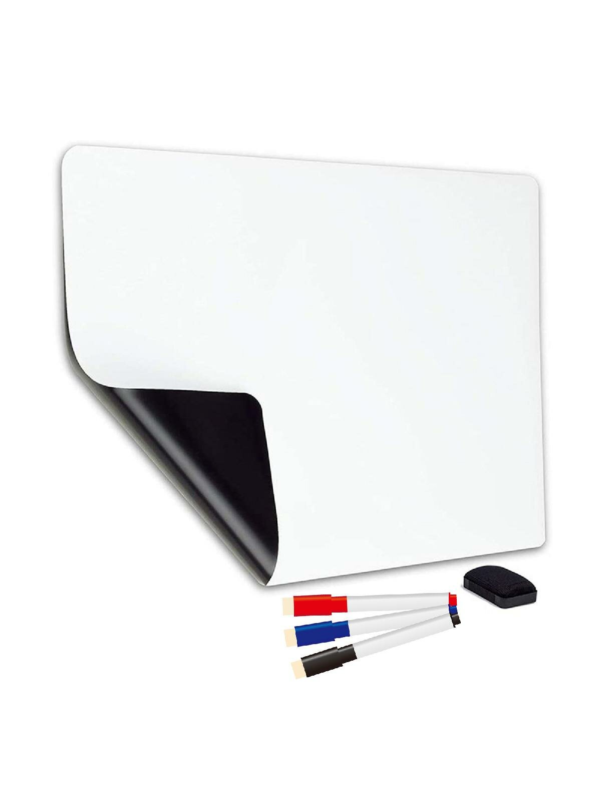 Набор магнитных досок с стиранием 3 маркеров для листа доски объявлений для холодильника
