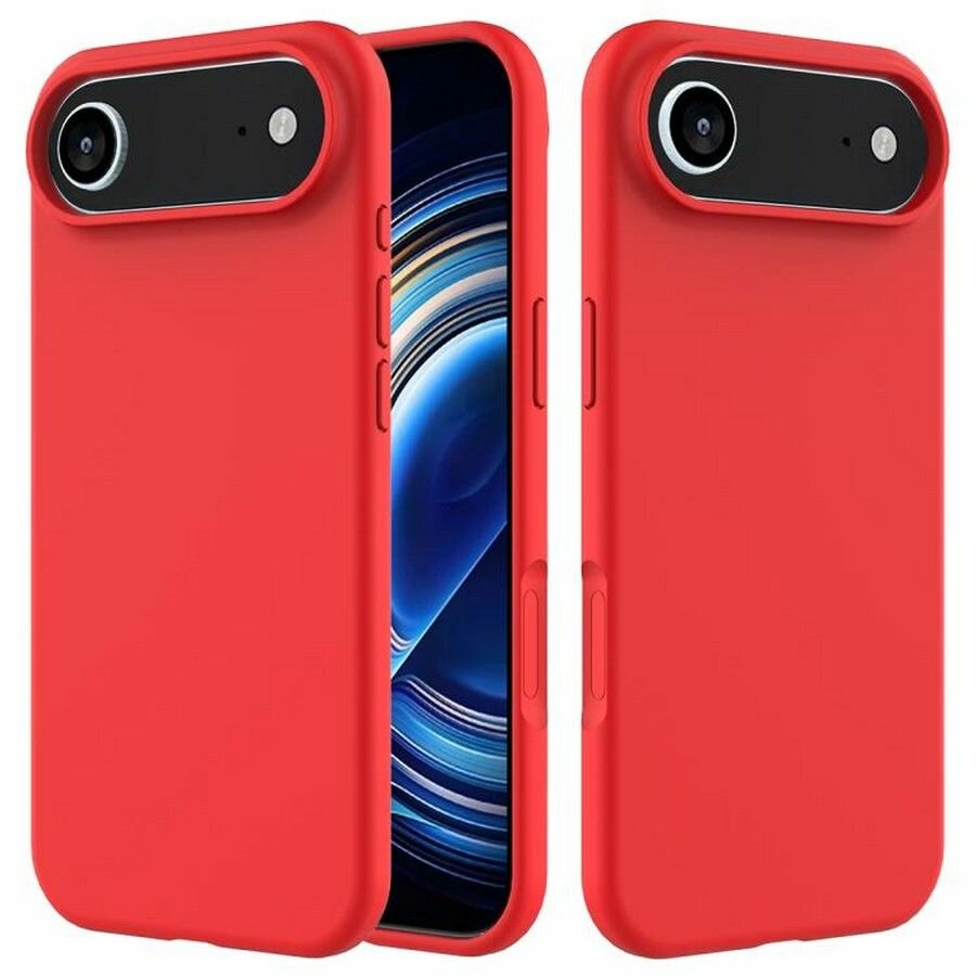 Силиконовая накладка без логотипа (Silicone Case) для Apple iPhone 17 Air красный