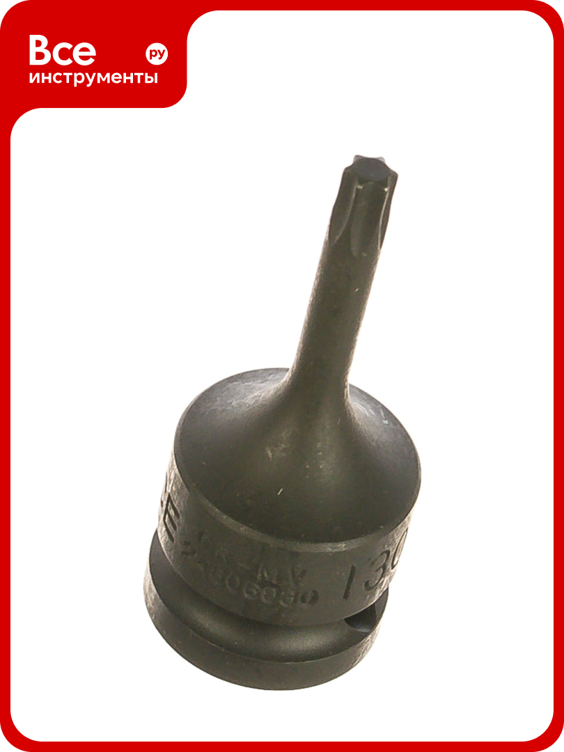 Головка ударная 1/2" TORX T30 FORCE из сплава CrV с квадратным креплением и посадкой для профессионального применения