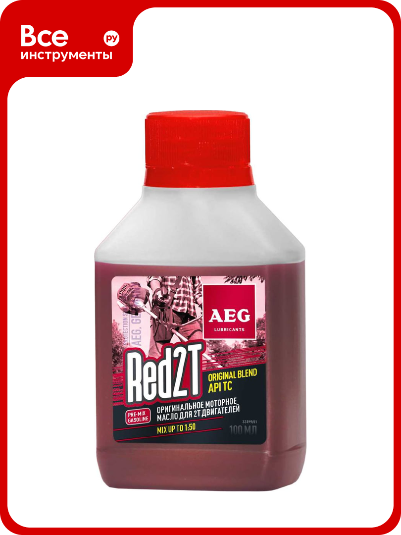 Масло минеральное для двухтактных двигателей API TC AEG Universal 2T 100 мл AEG Lubricants 33199