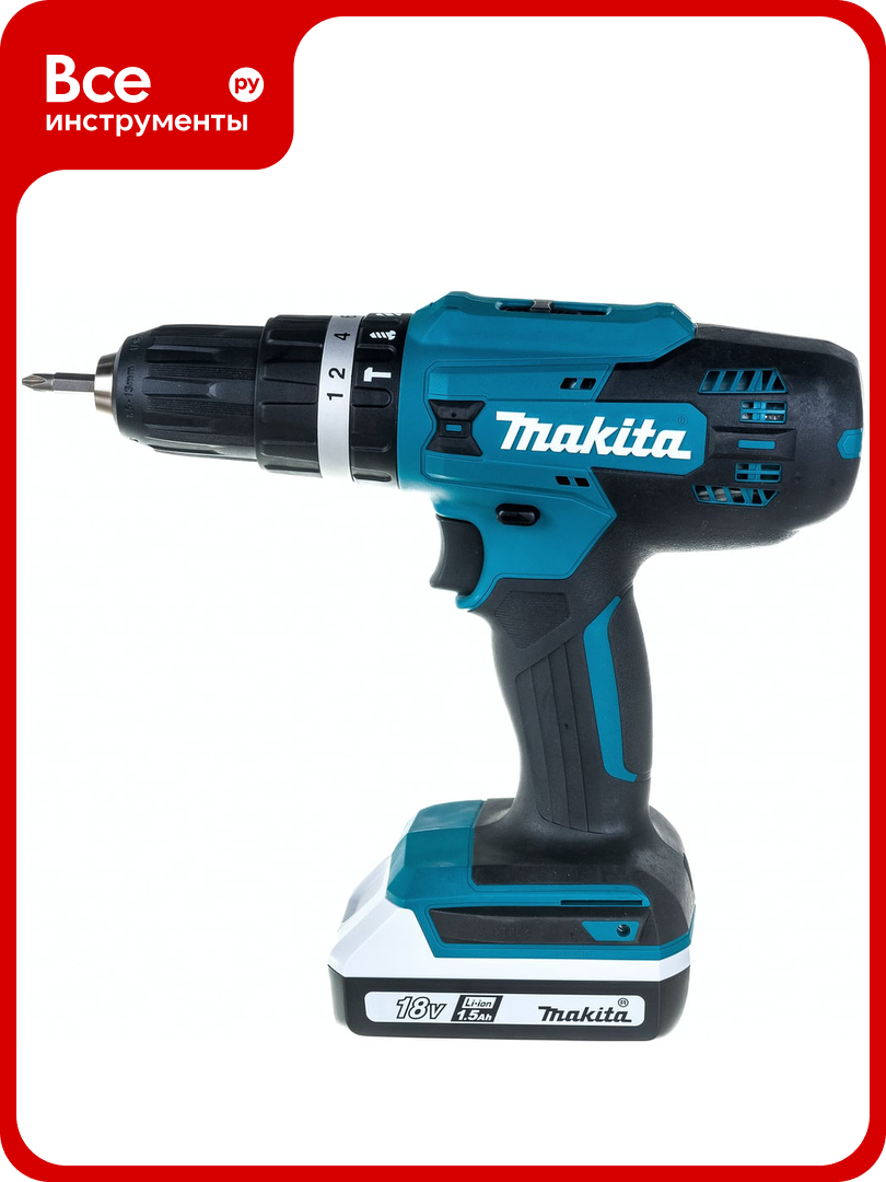 Аккумуляторная ударная дрель-шуруповерт Makita G-серия HP488DWE