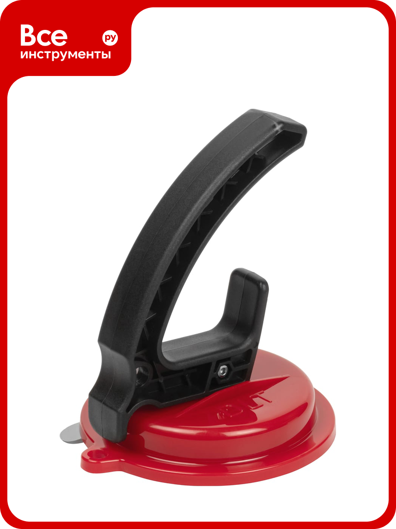 Присоска DLT для гладких, матовых и рельефных поверхностей, O 110мм, удерж. вес до 30кг 2609