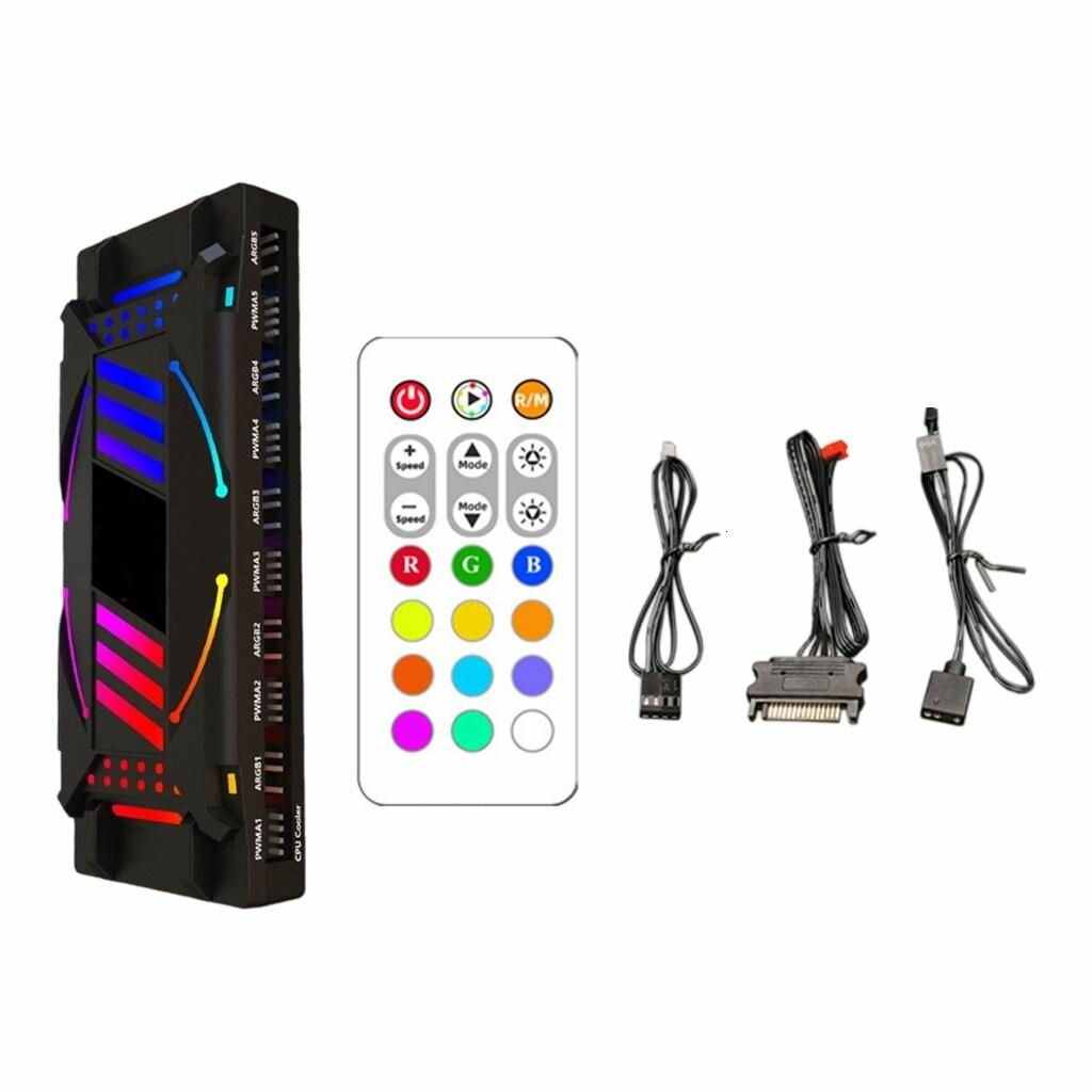 12-портовый ARGB контроллер с PWM, Черный - Контроллер ARGB