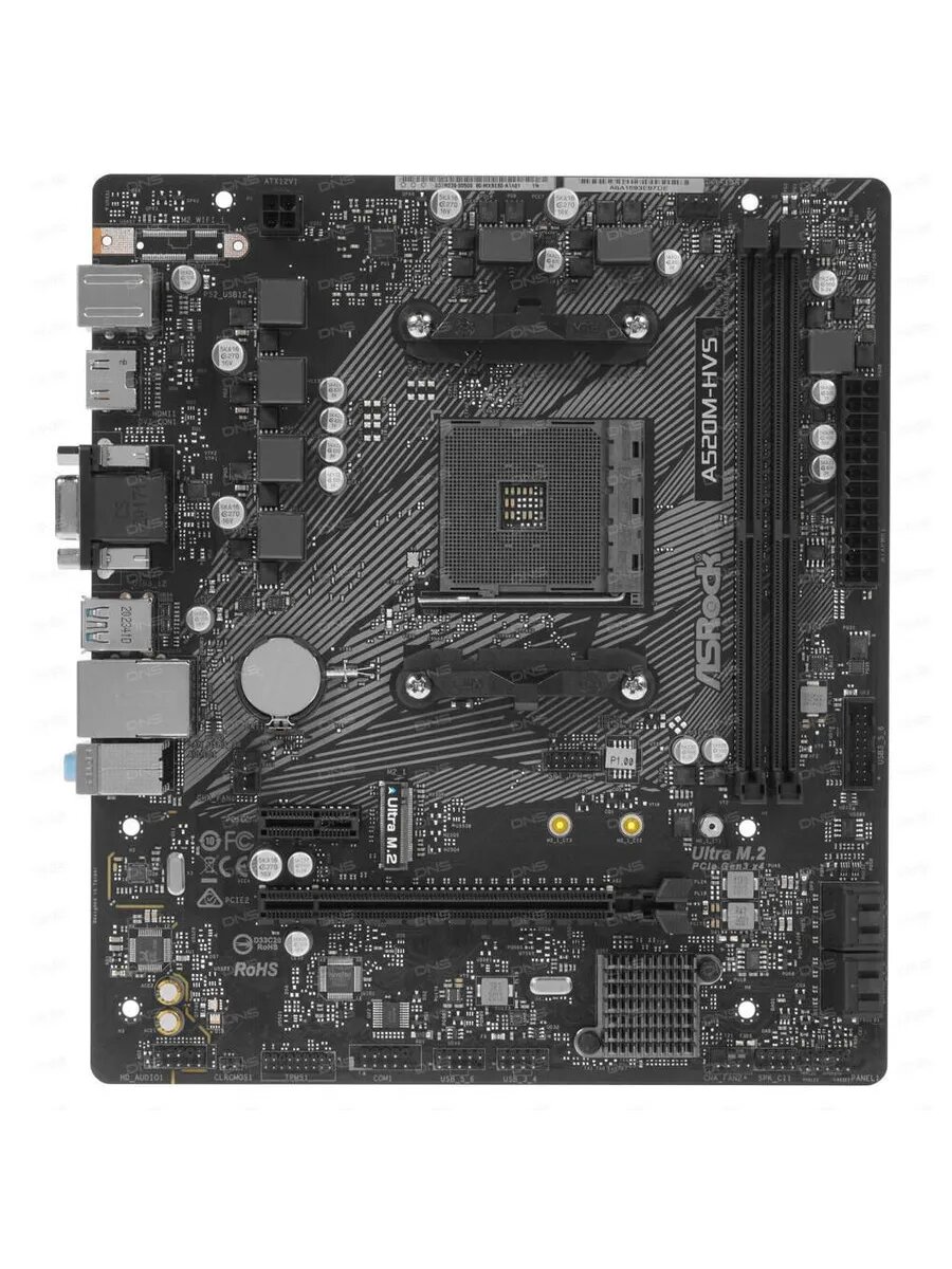 Материнская плата A520M-HVS - AM4, DDR4