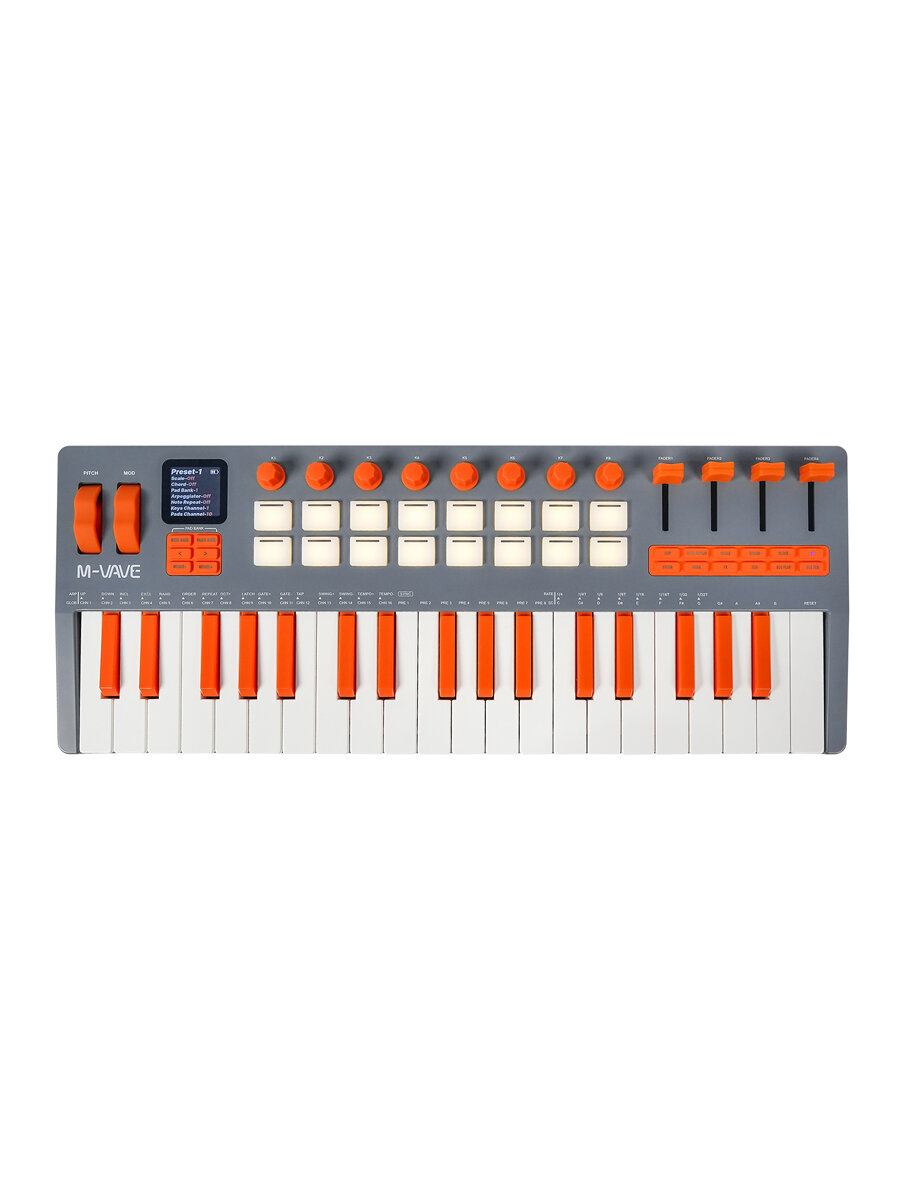 Миди-клавиатура Svendsen SMK-37 Elite, 37 клавиш, RGB-панель, арпеджиатор