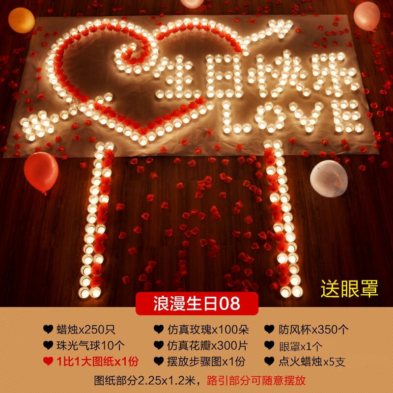 Китайская свеча на День святого Валентина, романтическое предложение на день рождения, ароматерапия, электронное освещение, декоративная креативная сцена, оптовая продажа