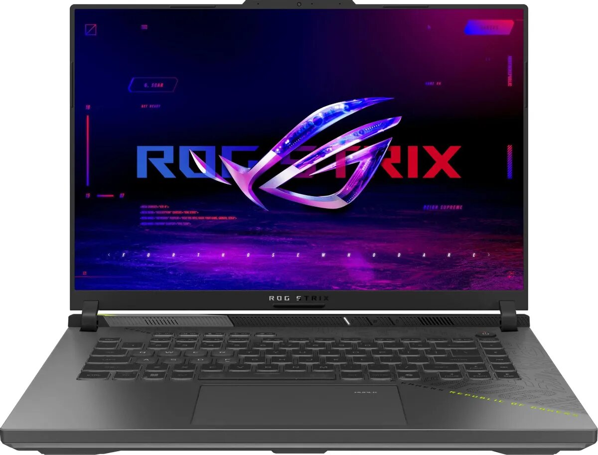 Игровой ноутбук Asus ROG Strix G16 16"2560х1600; IPS;240Hz/R9 8940HX/64GB/SSD 1TB/RTX5060 8GB/noOS/серый