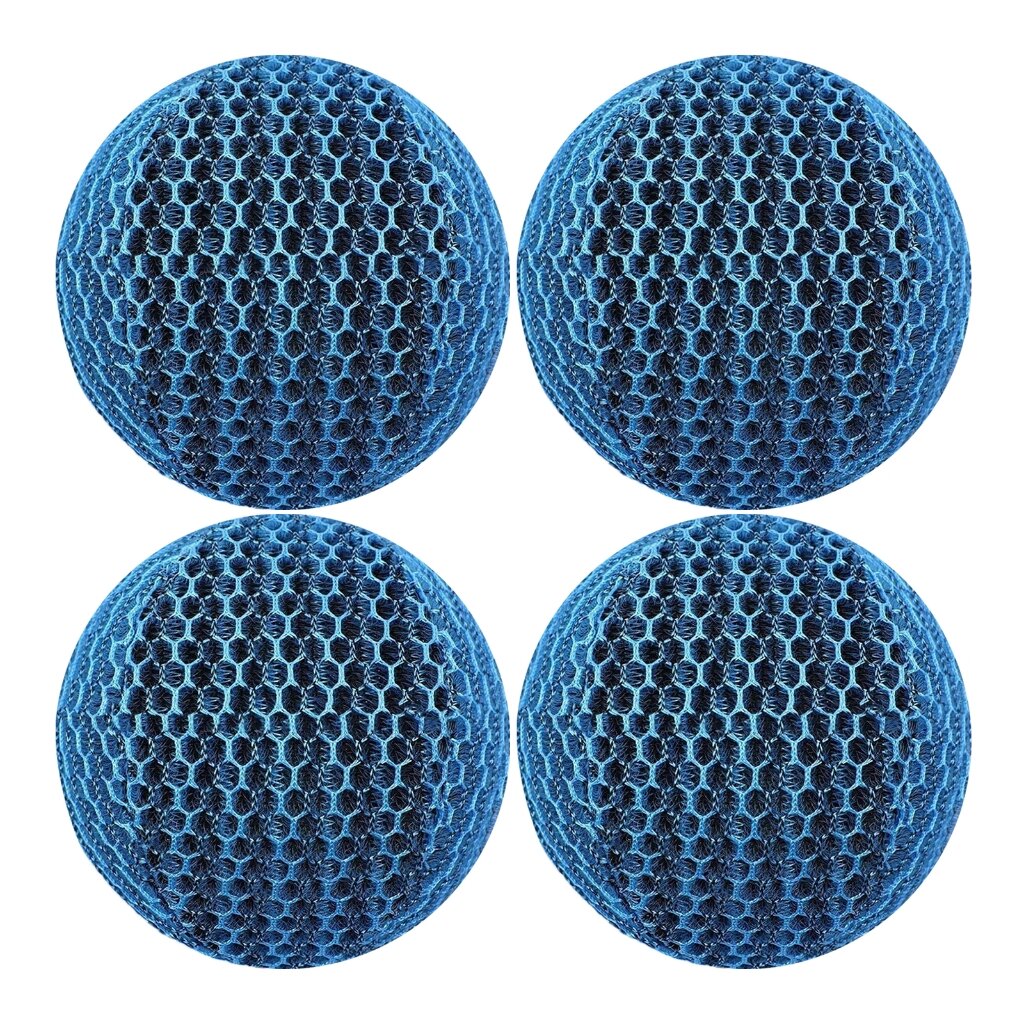 4 губчатых шарика для удаления накипи в горячей ванне и впитывания масла