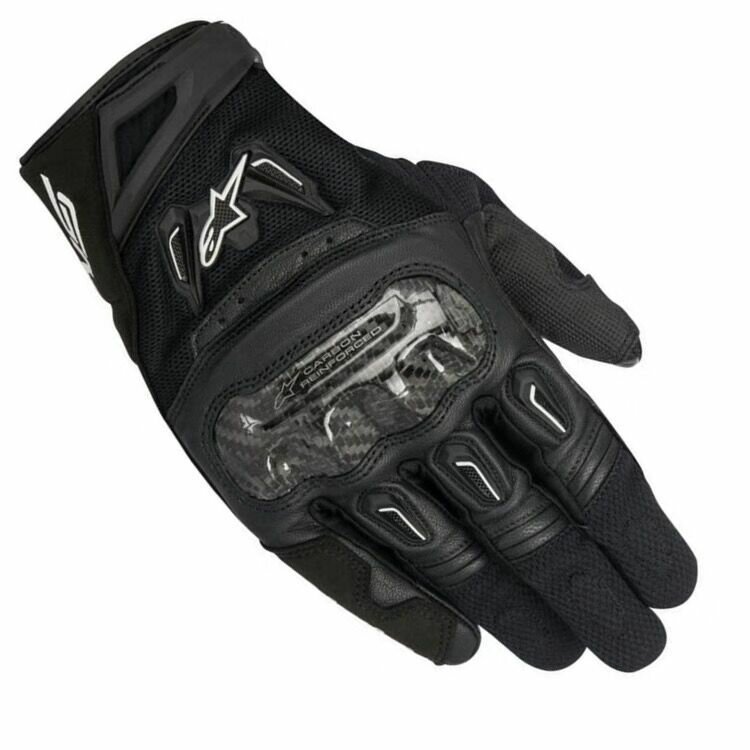Мотоперчатки Alpinestars черные матовые размера M из пенополиуретана для мужчин и женщин на демисезон
