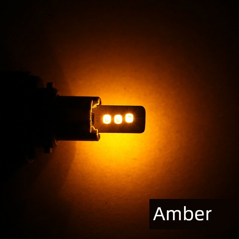 Автомобильная светодиодная лампа T10 12В янтарная пара для внутреннего освещения и освещения номерного знака