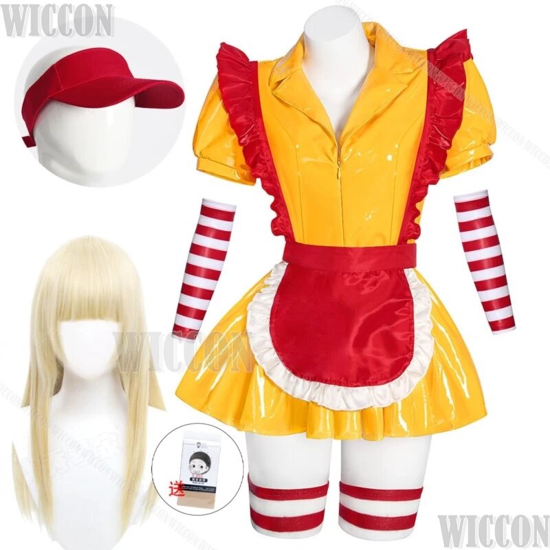 Костюм официантки желтый XXXL, Wig B-Suit