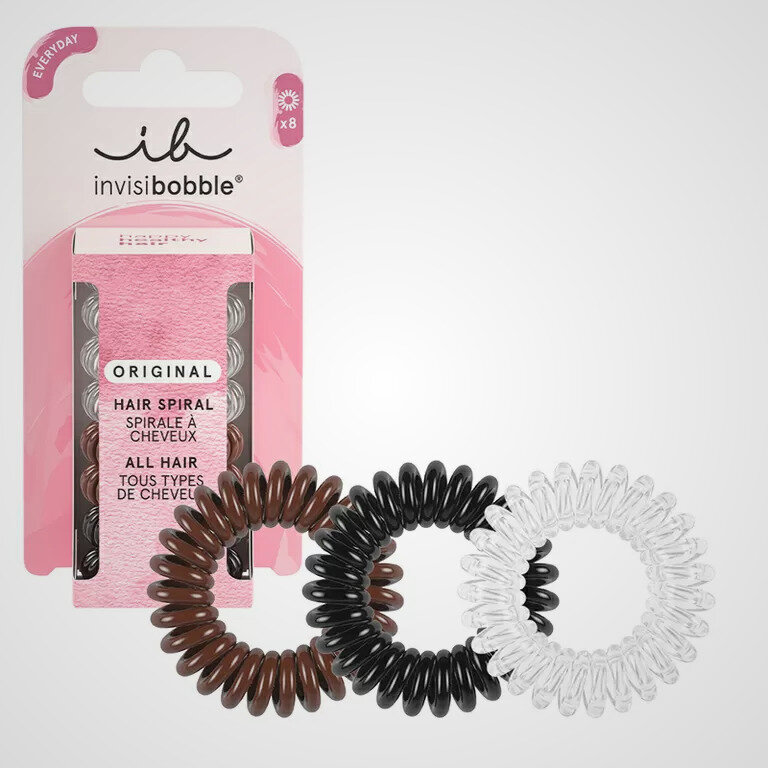 Набор резинок-браслетов для волос invisibobble ORIGINAL The Hair Necessities 8 шт INVISIBOBBLE ORIGINAL The Hair Necessities Резинки для волос 8 шт