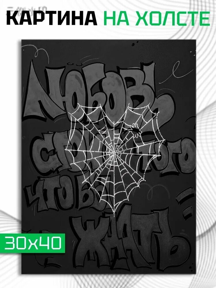 Картина на холсте, 40х30, 1 модулей,