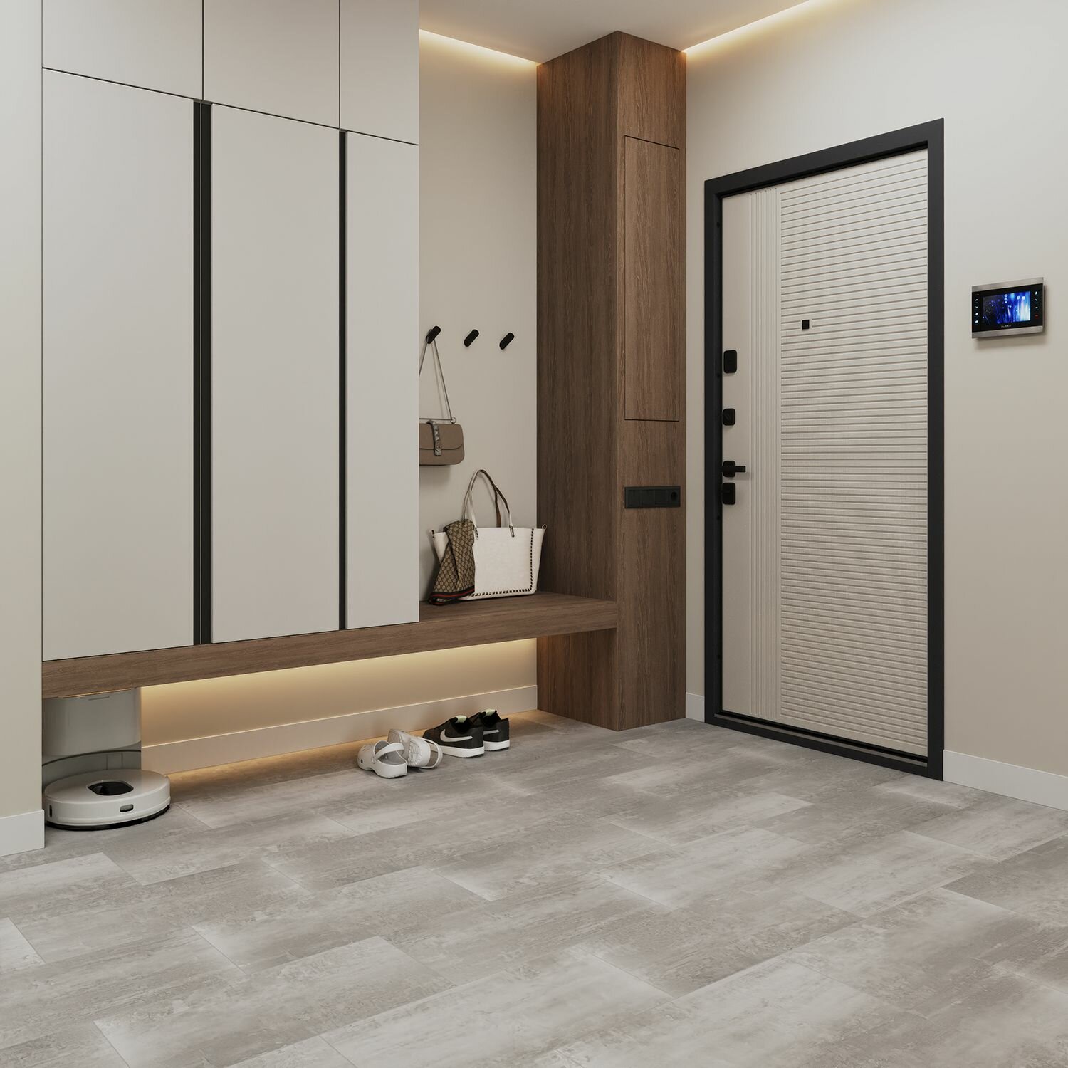 Кварц виниловый ламинат FloorBee Project Стикс 4,3 мм 0,5 мм защ. слой (2,6 кв. м.)