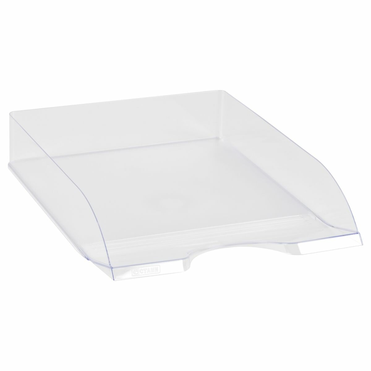 6 шт. Лоток для бумаг горизонтальный СТАММ "Дельта", прозрачный