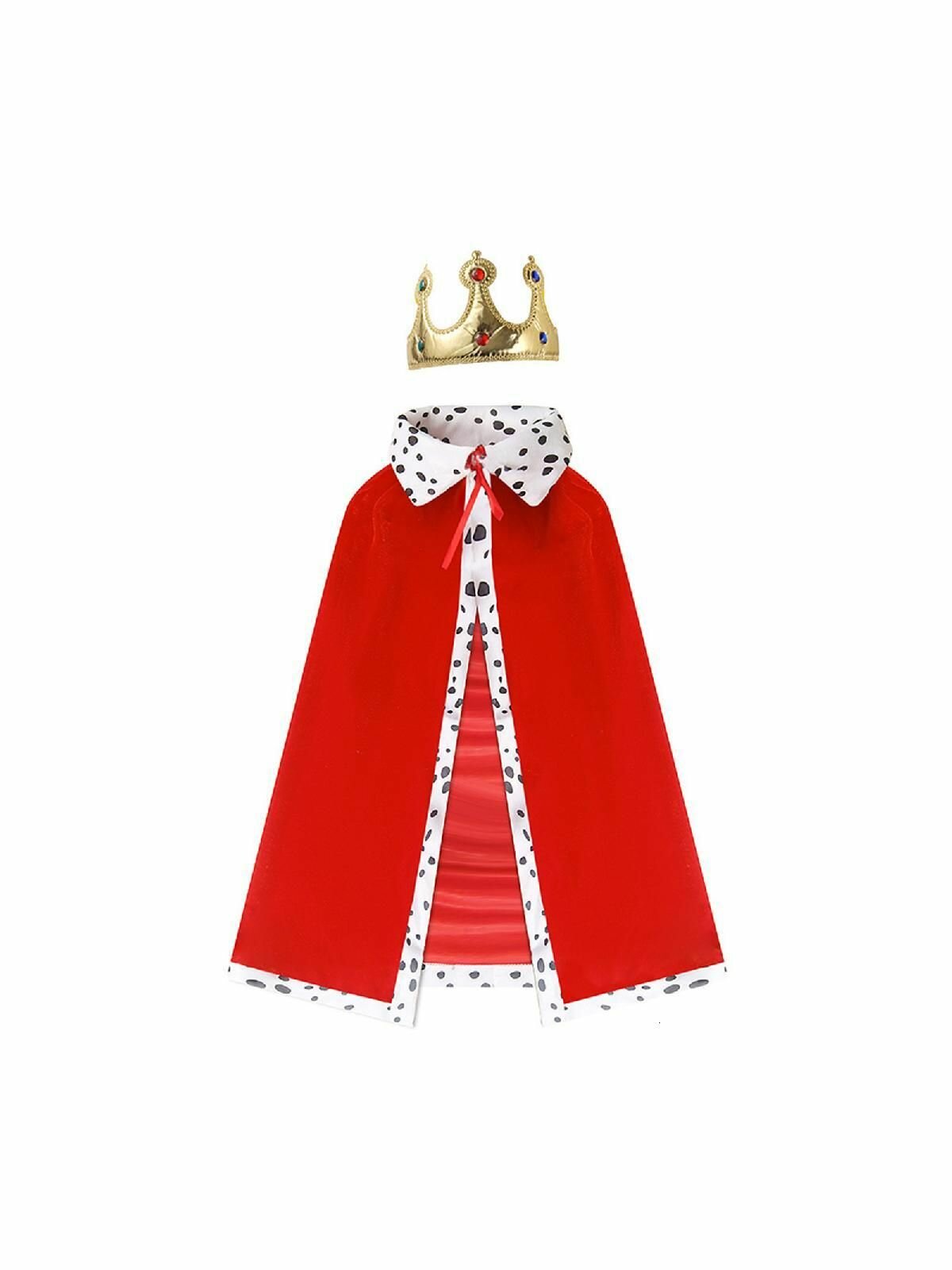 Костюм короля для детей и взрослых, Красный комплект из 2ШТ - ребенок