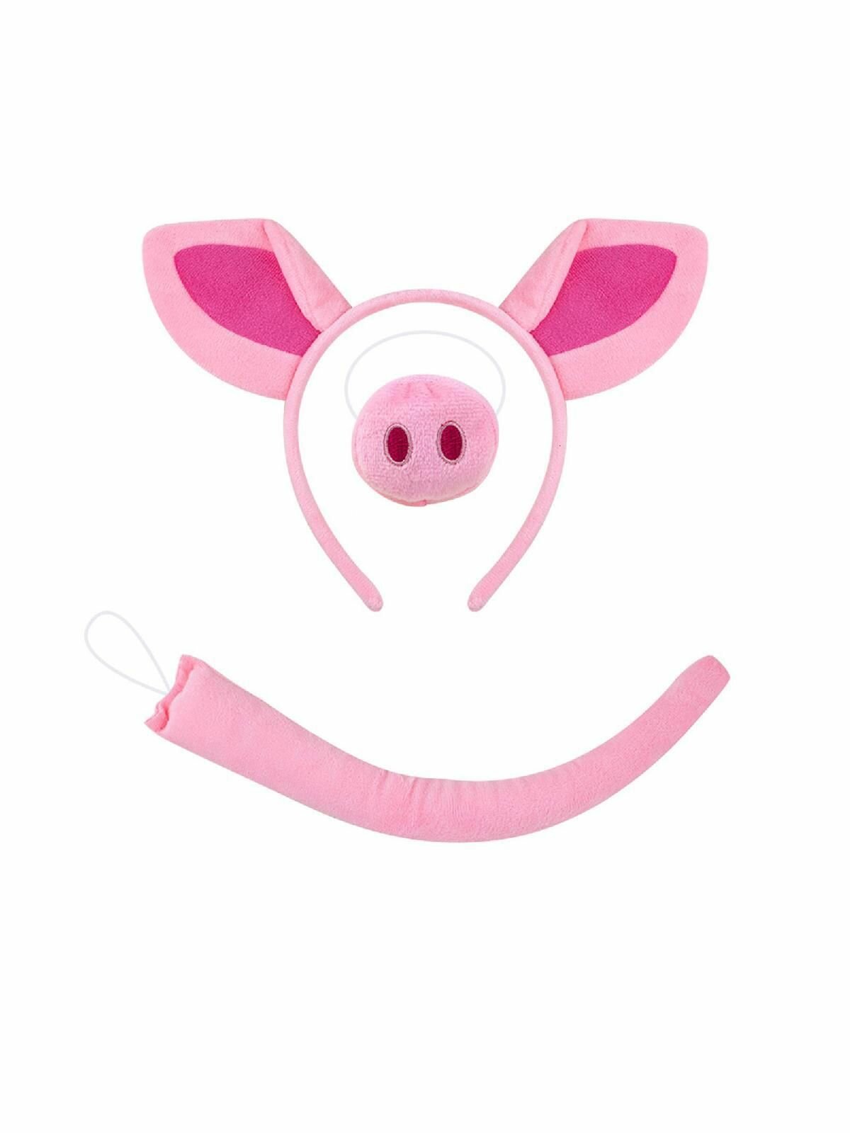 Головной убор Свинка для детей, - набор из 3 частей