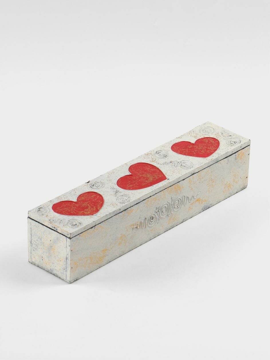 Шкатулка "Любовь", МДФ, универсальная, размер 32 х 7 х 7 см, белый