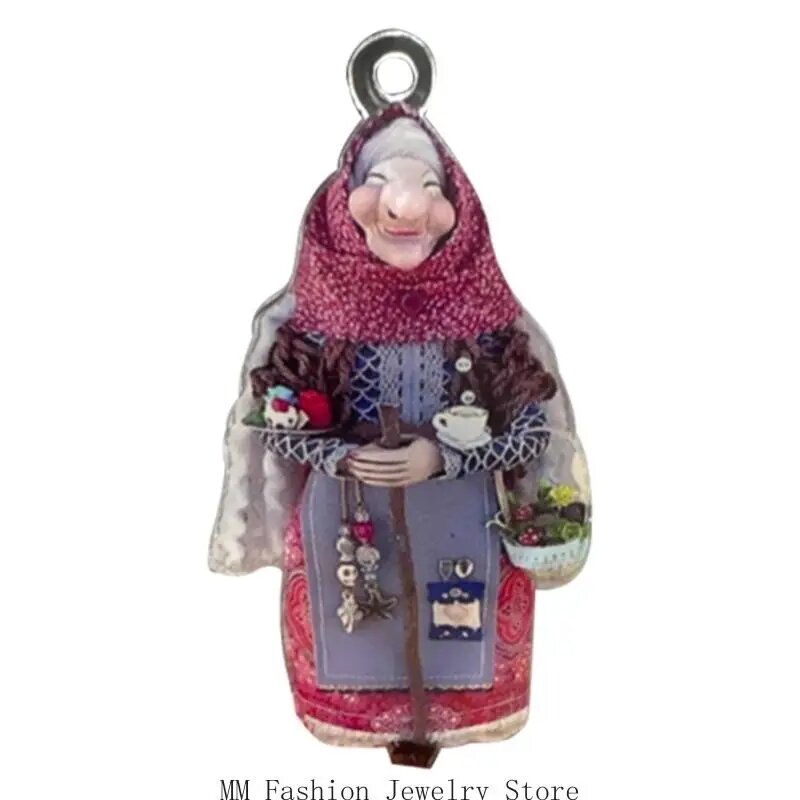 Кухонная ведьма из вискозы Blue skirt witch