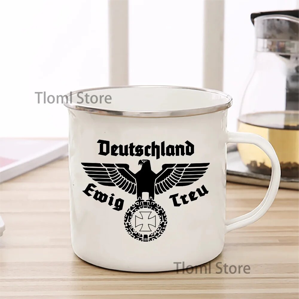 Эмалированная чашка German Eagle Eternal Allegiance, Германия, кружка для кофе Loyalty Glory, 11 унций, керамическая чашка для кофе, чая, какао