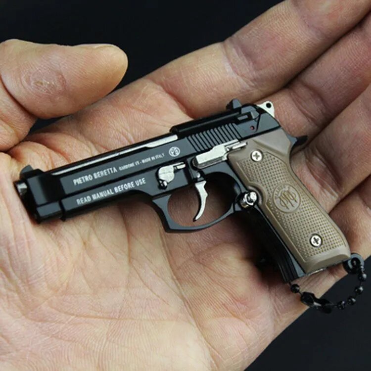 Портативный пистолет модель брелок мини металл BERETTA 92F Colt 1911