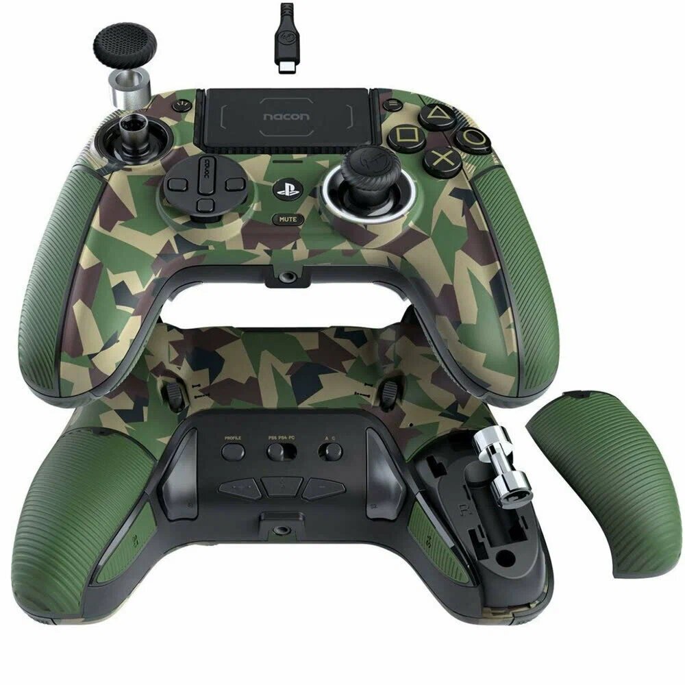 Геймпад беспроводной Nacon Revolution 5 Pro для PS5 Forest Camo, с виброотдачей