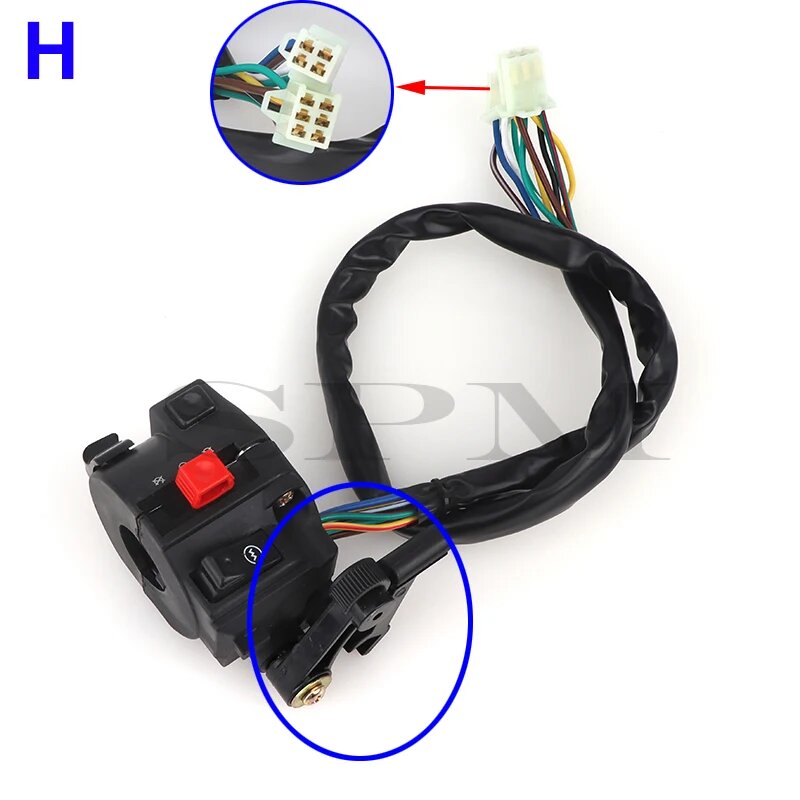 3/4/5-функциональный электрический пусковой переключатель Kill Light Hi-Lo Beam для 4-Function-H