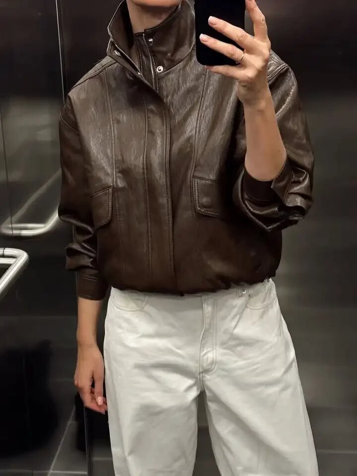 Куртка кожаная