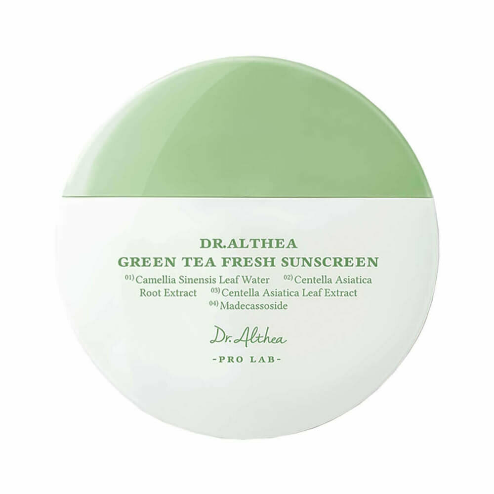 Успокаивающий солнцезащитный крем Dr. Althea Green Tea Fresh Sunscreen SPF50+ PA++++ 45 мл