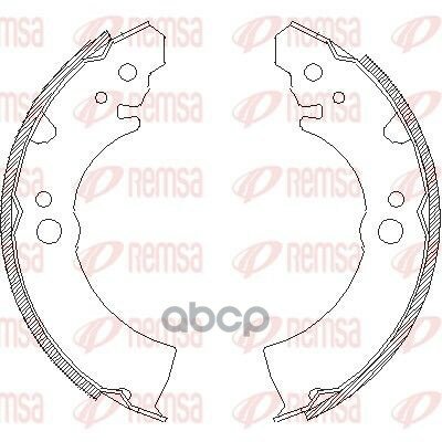 4066.00 396SBS=361306B=FSB179 ! колодки барабанные Nissan Sunny B11 all 82-86/B12 1.3-1.6 86-91 Remsa арт. 406600