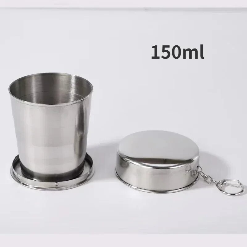 Складная чашка из нержавеющей стали 75/150/250 мл 150ml-Style 1