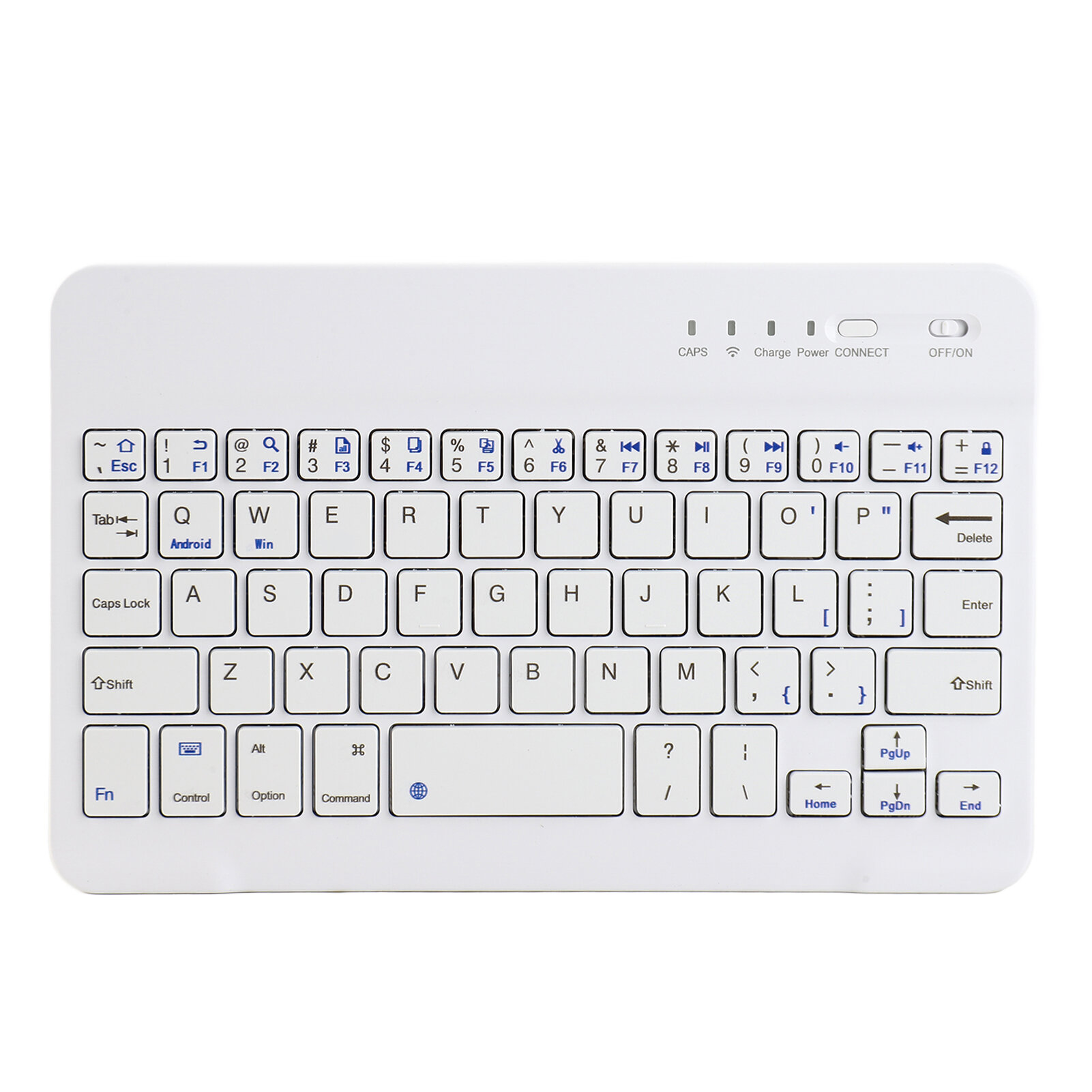 Беспроводная компактная клавиатура 7 дюймов Bluetooth для телефона и планшета