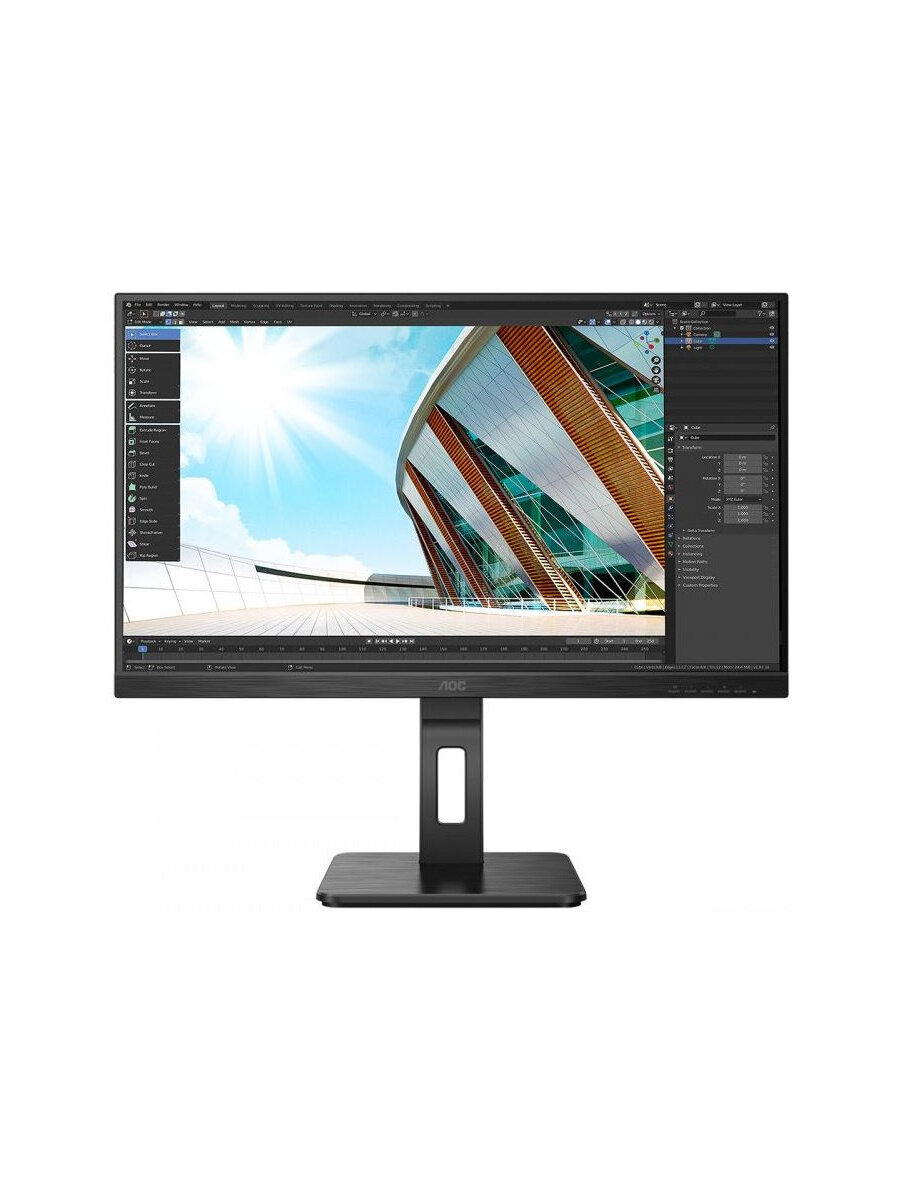 27" Монитор AOC Q27P2Q черный 2K IPS