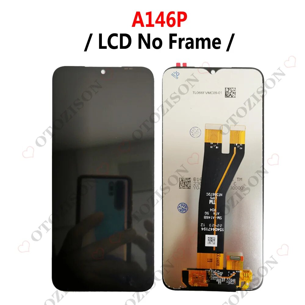 Для Samsung Galaxy A14 ЖК-дисплей A145F A145P A145R Дисплей A14 5G A146 A146B A146P A146U Экран Сенсорный дигитайзер в сборе с рамкой