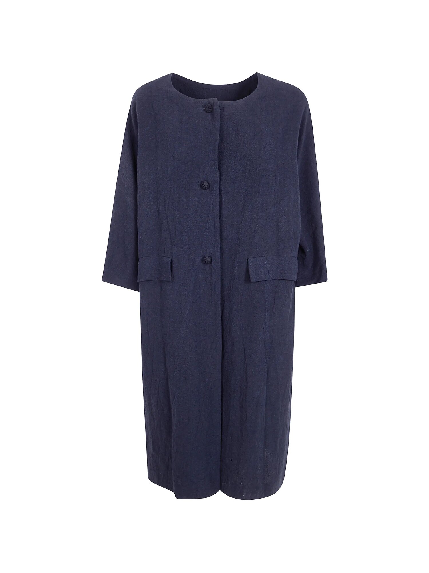 Пальто Crochet-button linen coat