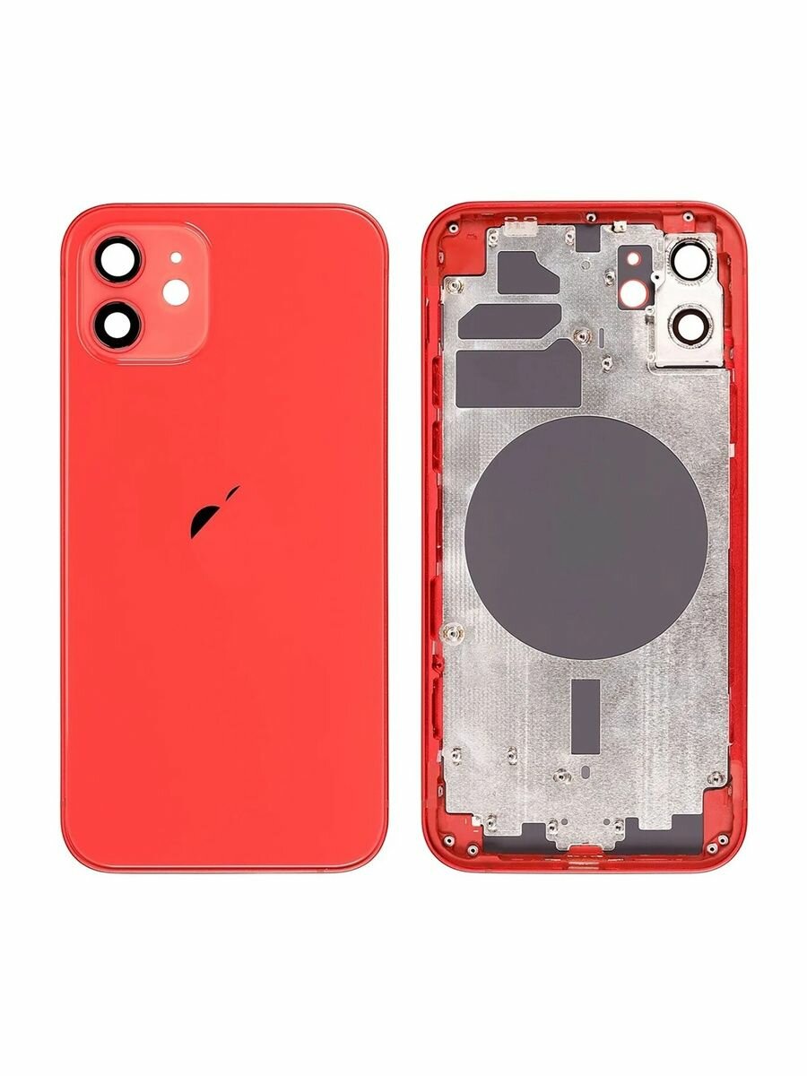 Задняя крышка (корпус) с рамкой для iPhone 12, полный комплект для замены, цвет: Фиолетовый