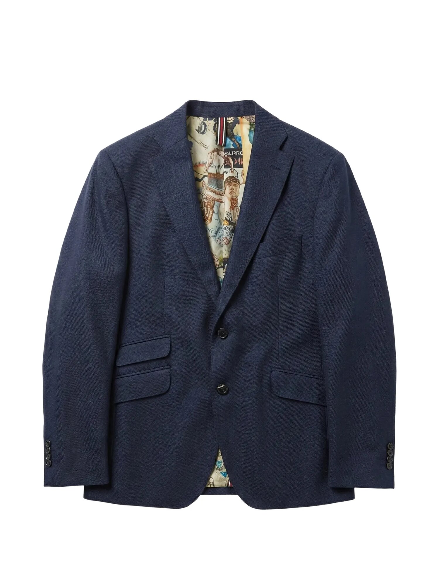 Пиджак Graphic-lining single-breasted blazer