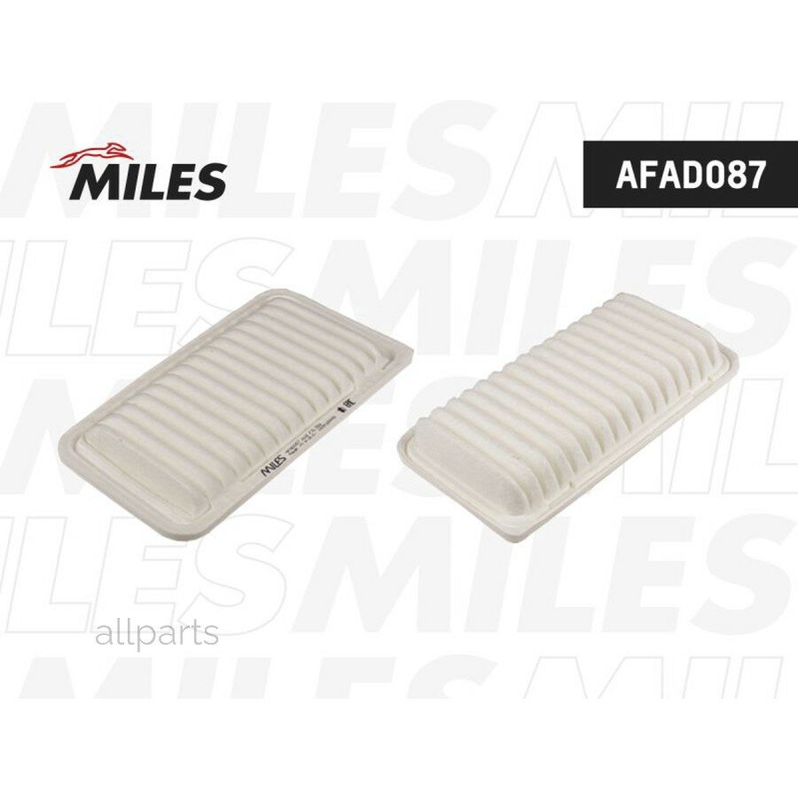 MILES AFAD087 Фильтр воздушный TOYOTA AVENSIS 1.6-2.4 03-09/COROLLA 1.4-1.8 02-06
