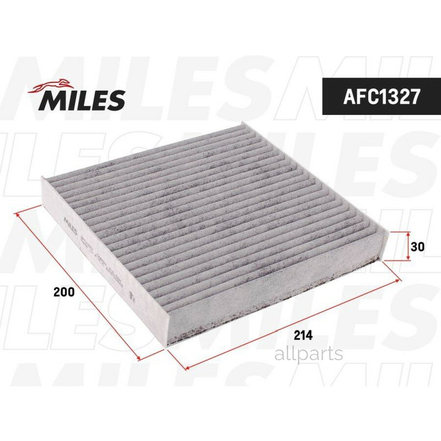 MILES AFC1327 Фильтр салона FORD TRANSIT 06- угольный