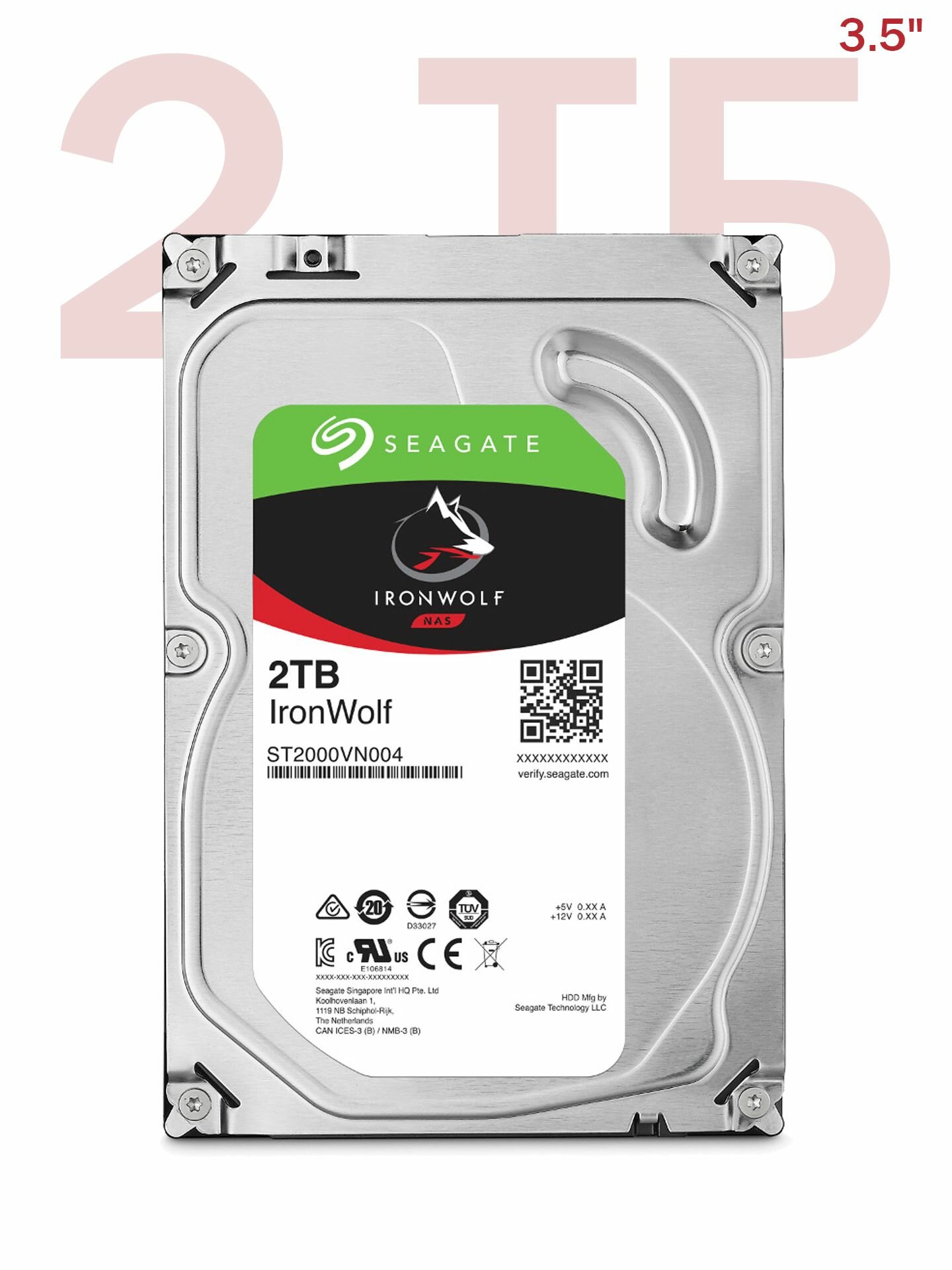 Seagate 2 tb vnutrenniy zhestkiy disk st2000vn004 3 5 64 mb