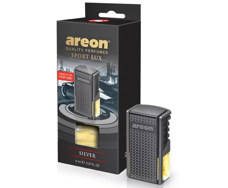 Освежитель (ароматизатор) на дефлектор AREON CAR box BLACK STYLE Серебро (72)