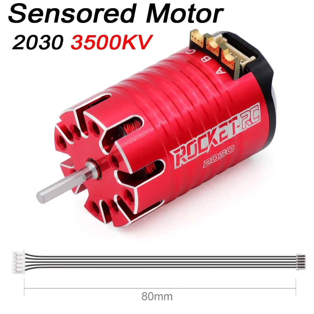 Rocket-RC 2030 Сенсорный мотор 3500KV, красный