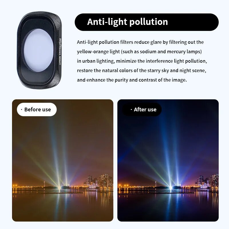 Фильтр NiYi Anti-light Pollution для DJI OSMO Pocket 3/4