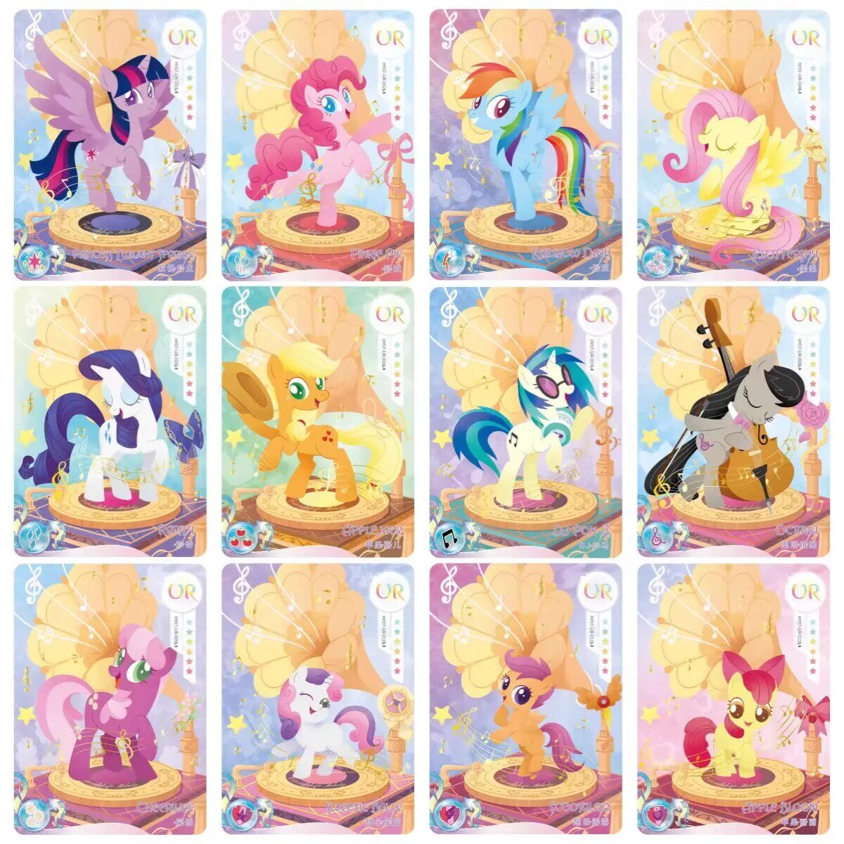 Коллекционные карты KAYOU My Little Pony Bright Moon Vol.7 Флаттершай, Пинки Пай